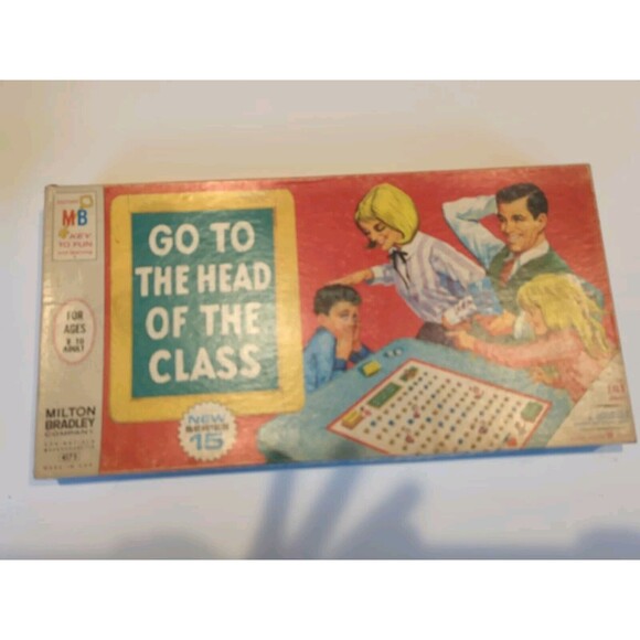 Milton Bradley | Accessories | Vintage 969 Go To The Head Of The Class ...